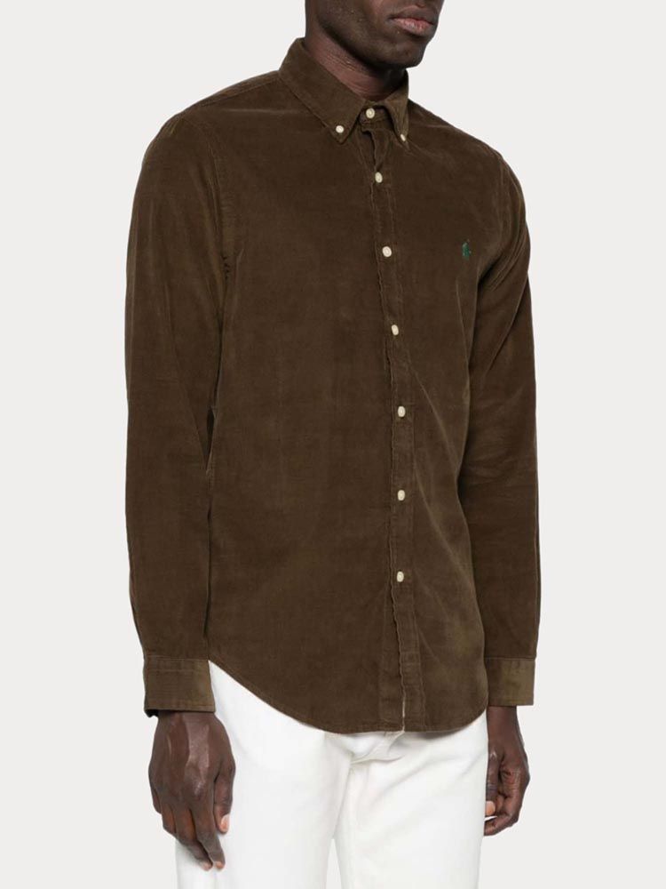 BigBlu.gr - ΑΝΔΡΙΚΟ ΠΟΥΚΑΜΙΣΟ POLO RALPH LAUREN L/S CORDUROY BROWN